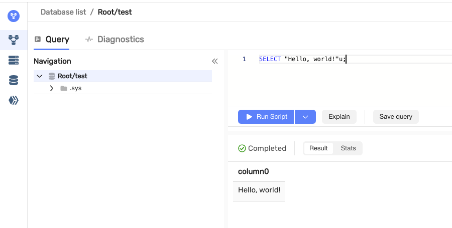 YDB Quick Start | YDB